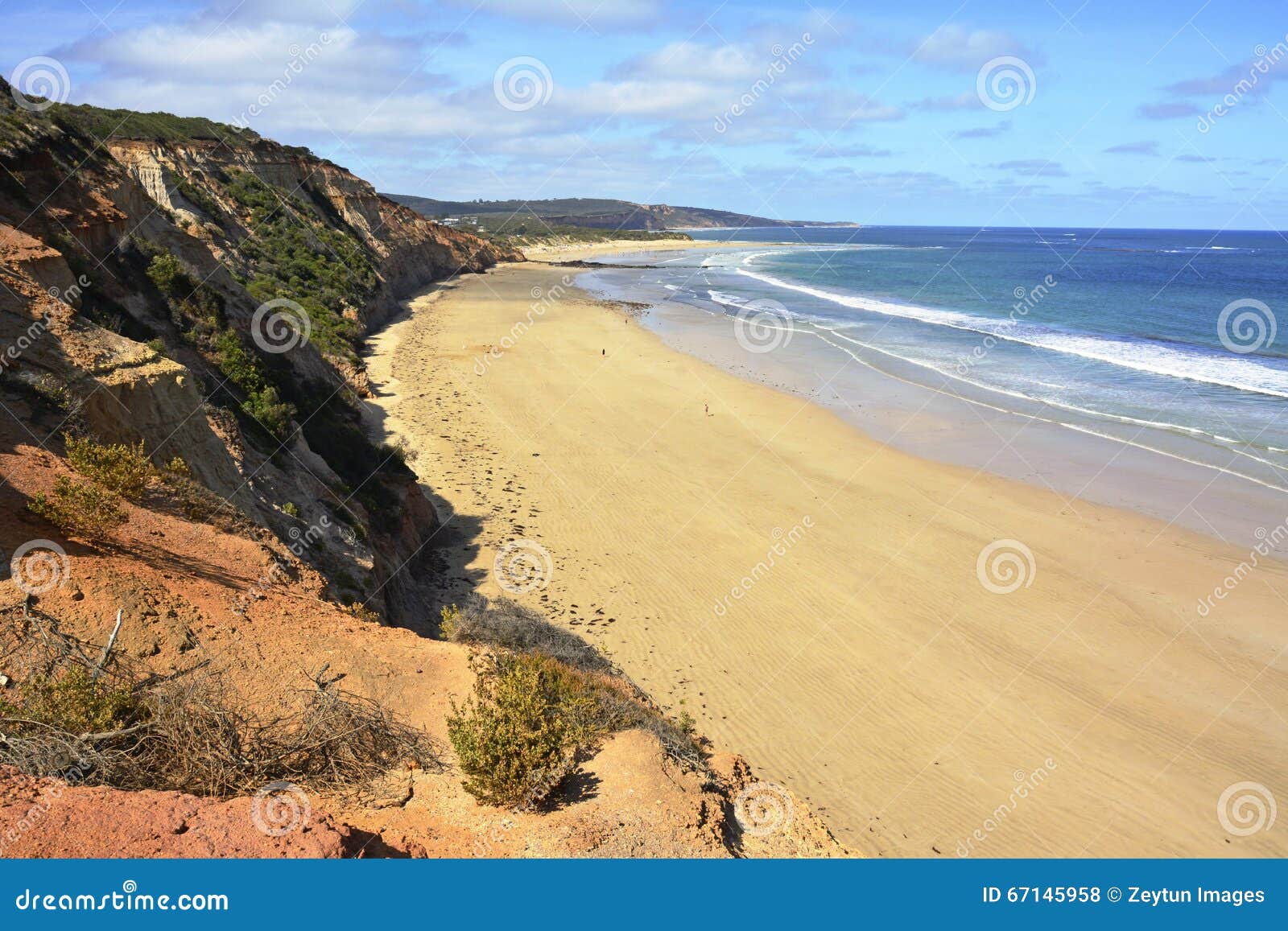 Point Roadknight Beach in Anglesea Stock Photo - Image of south, coast ...