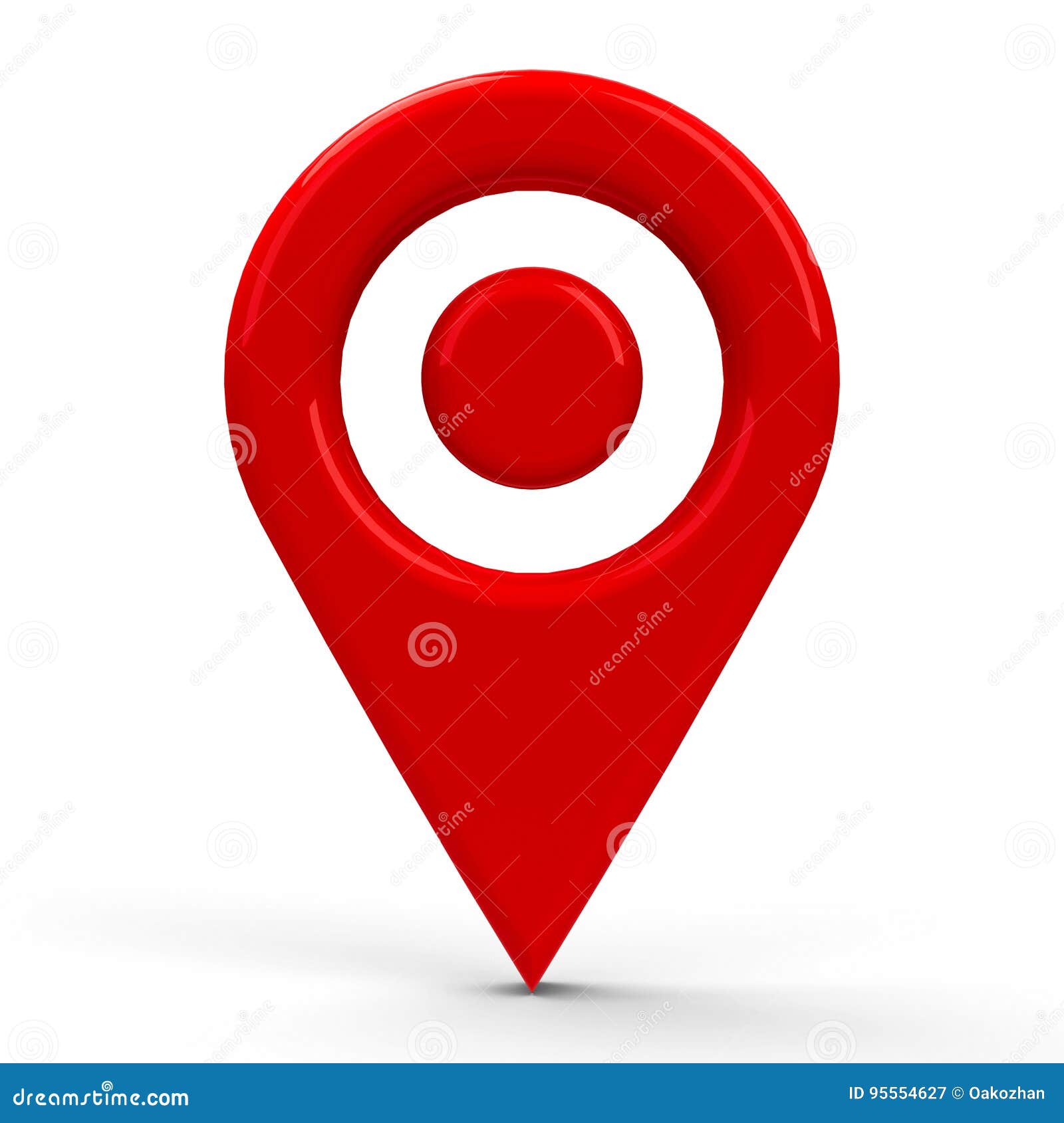 Point Rouge D'indicateur De Carte Illustration Stock - Illustration du ...