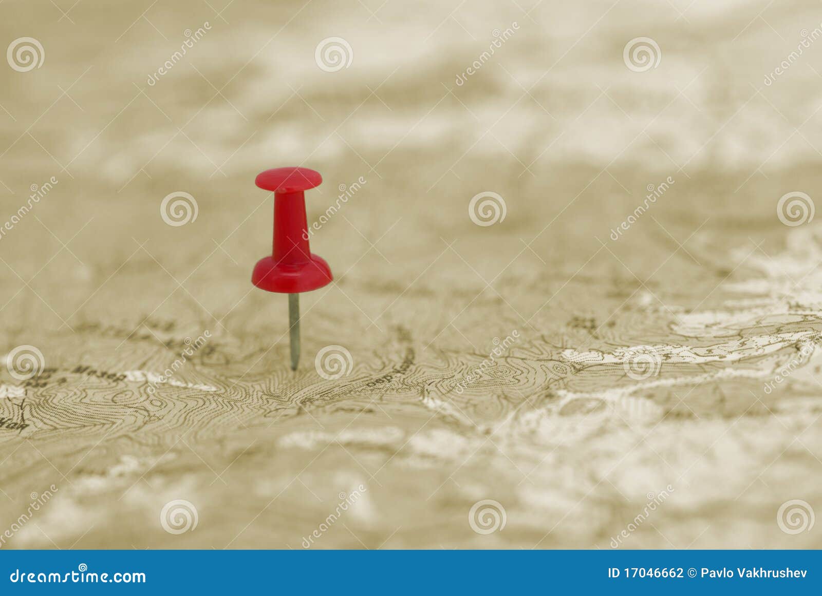 Point Rouge Sur La Carte Photographie stock - Image: 17046662