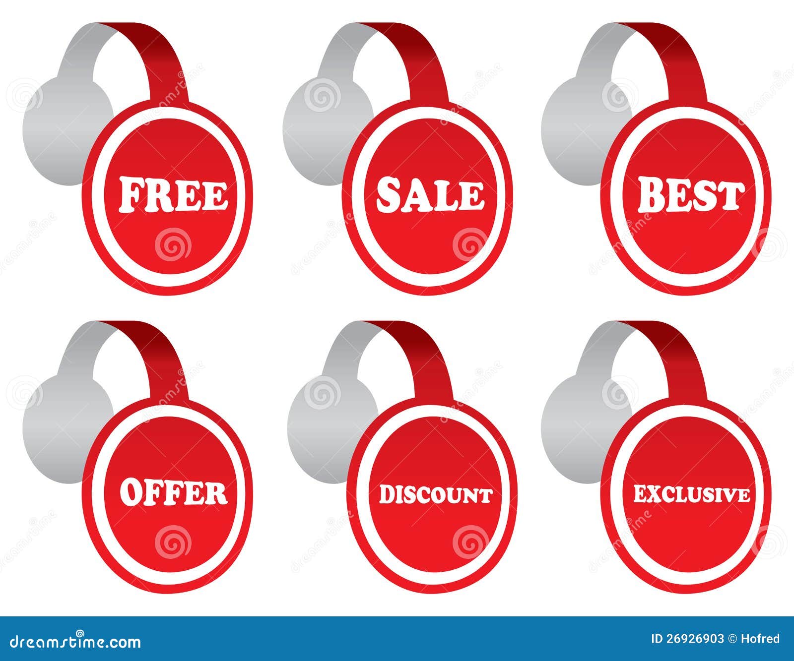 Point of sale labels stock vector. Illustration of business - 26926903