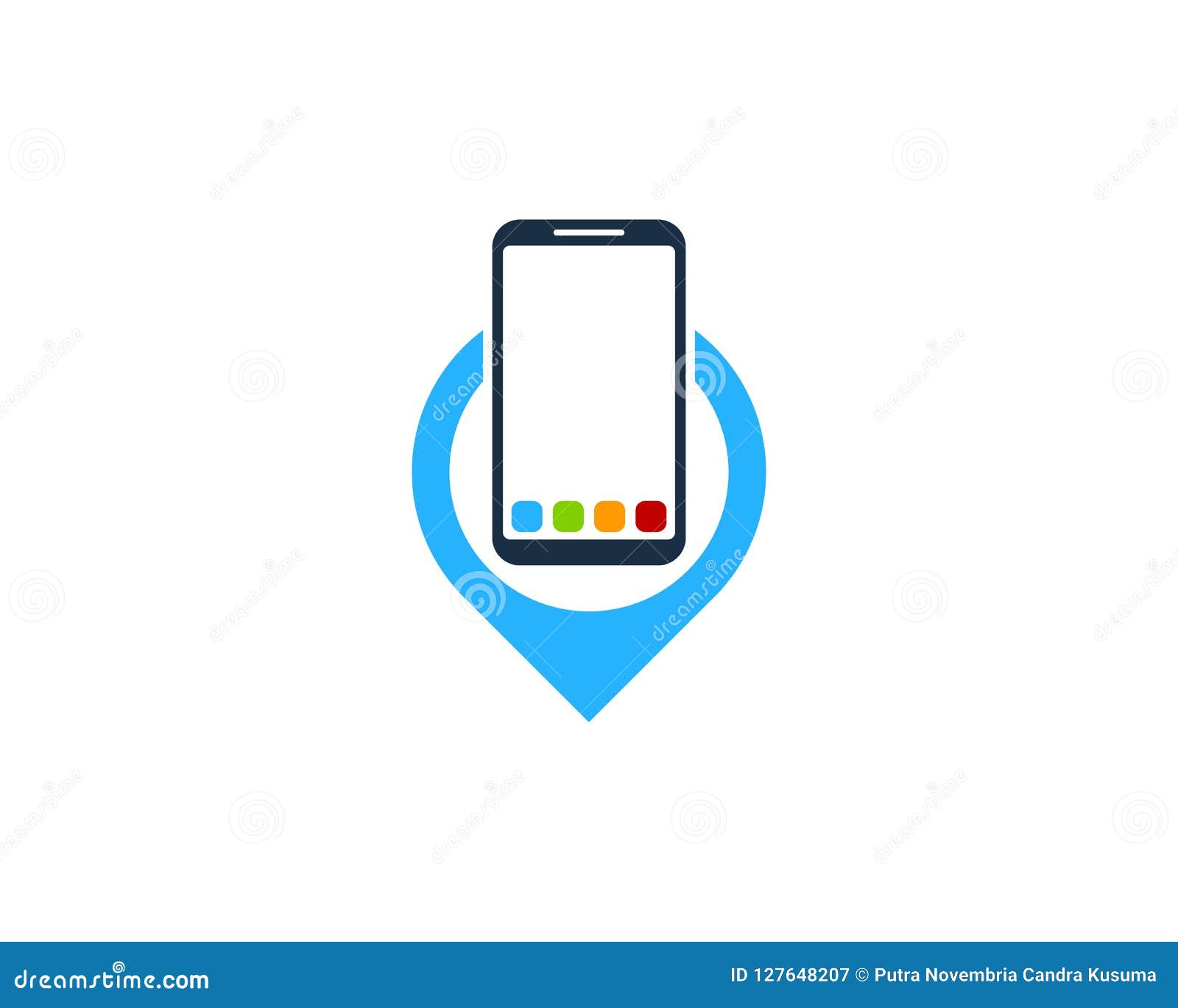 Point Smartphone Logo Icon Design Stock Vector - Illustration of ...