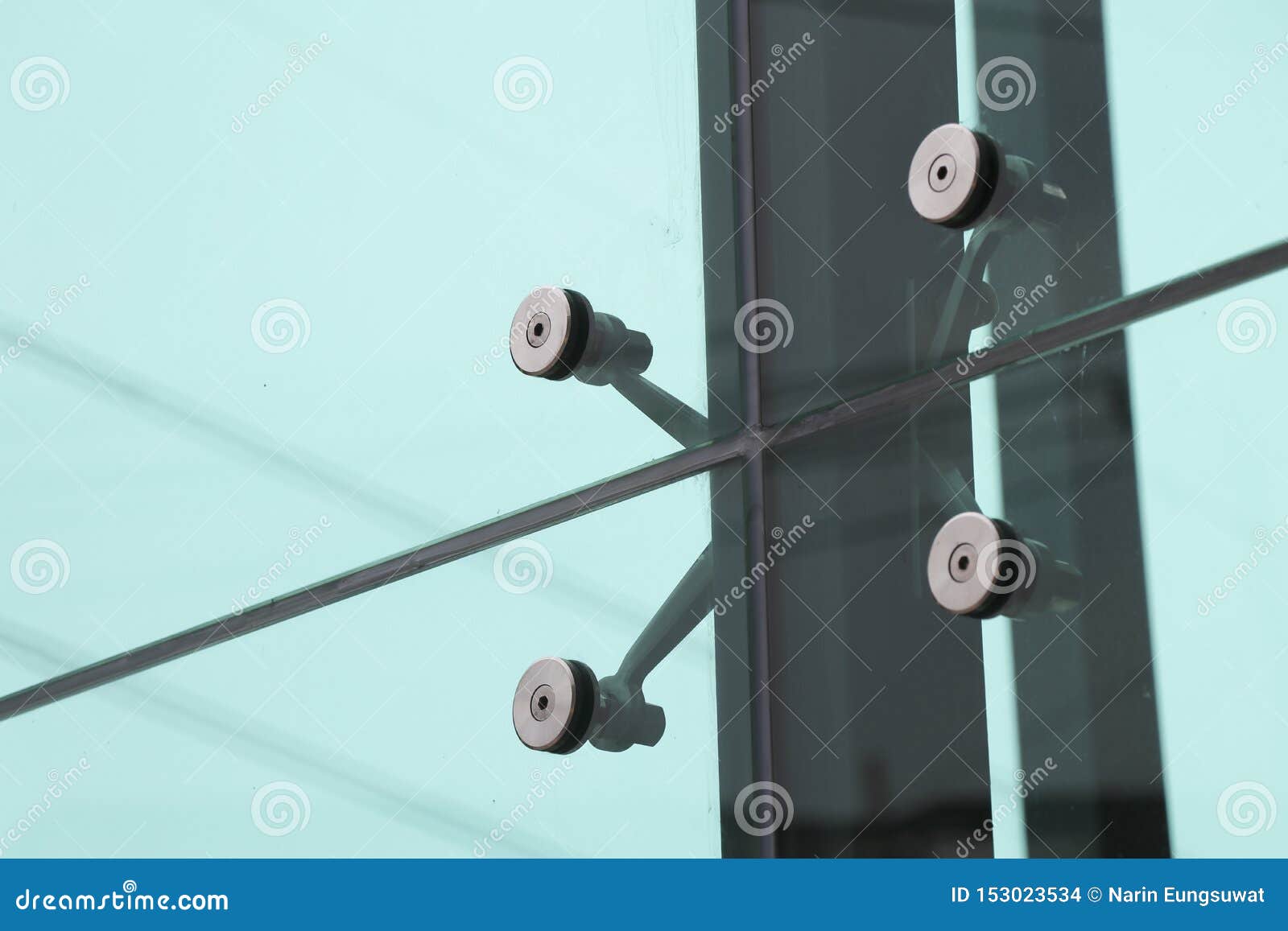 Point Support Glass for Hold with Structure. Stock Photo - Image of ...