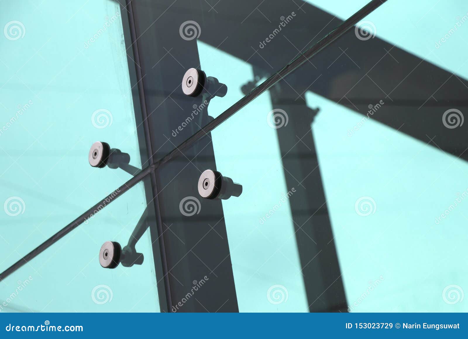 Point Support Glass for Hold with Structure. Stock Image - Image of ...