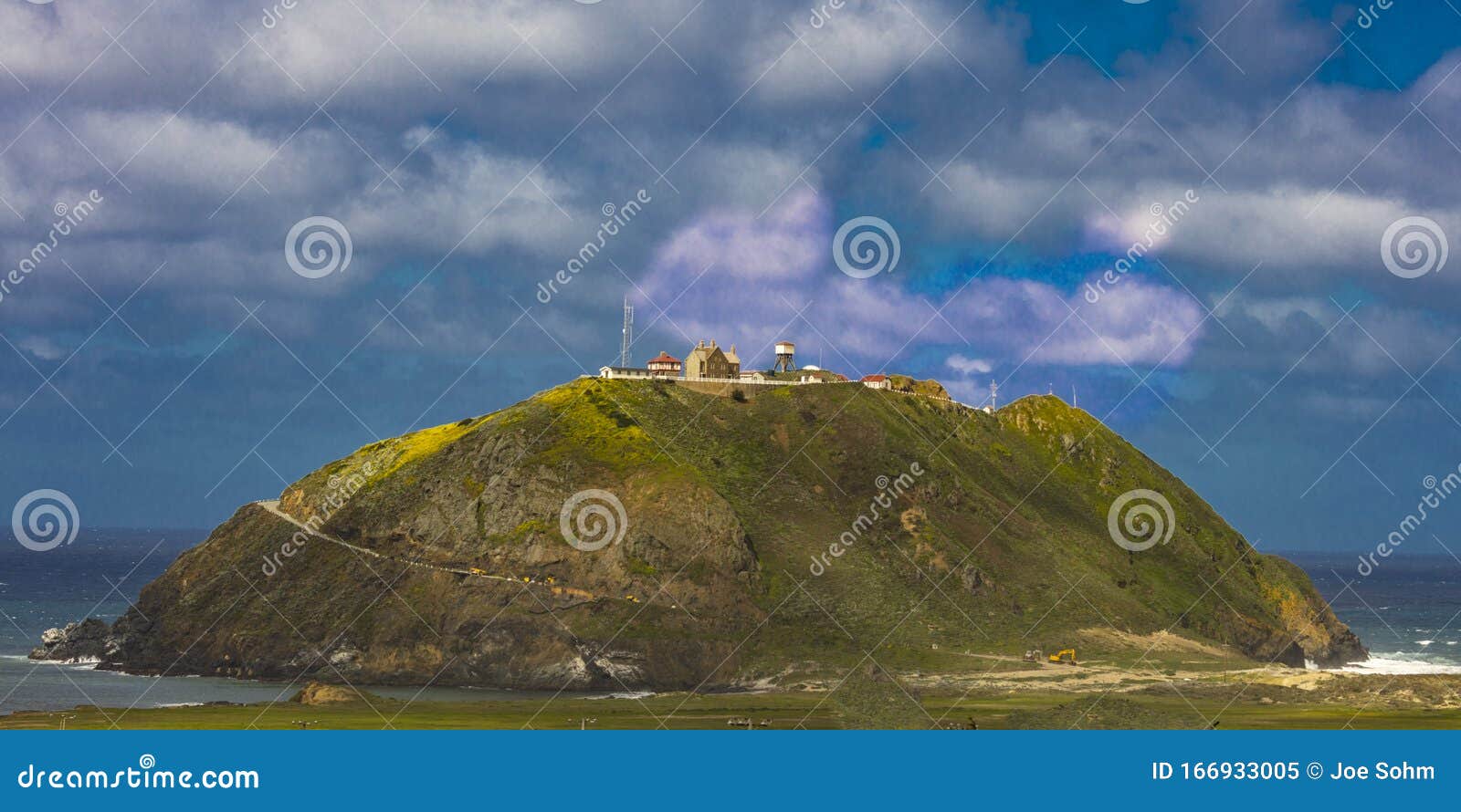 Point Sur Lighthouse, Big Sur California Stock Image - Image of america ...