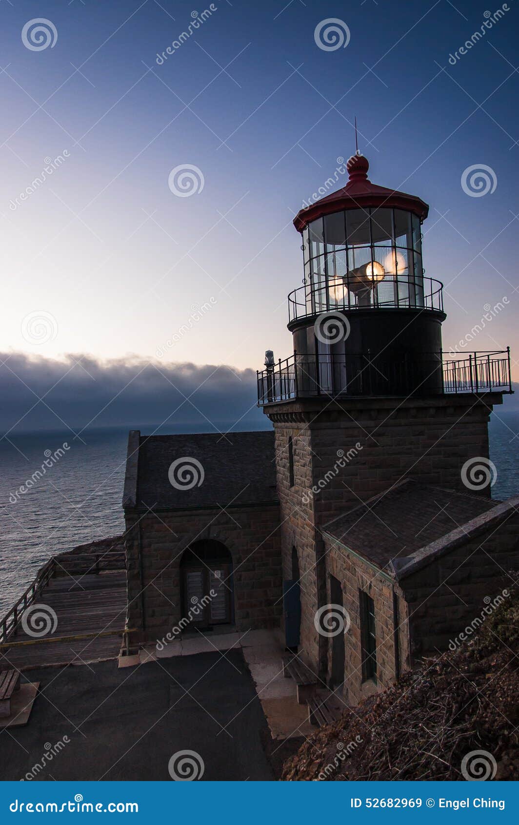 Point Sur Lighthouse in Big Sur, California Stock Image - Image of ...
