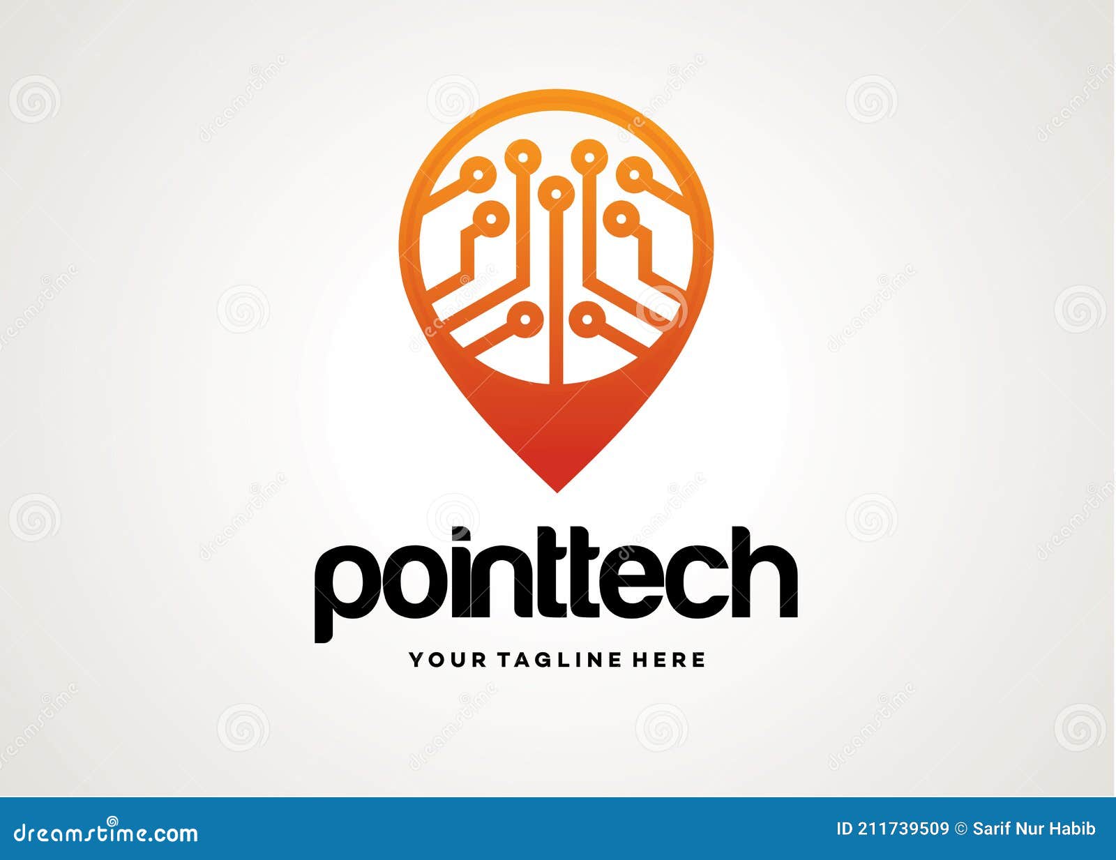 Point Tech Logo Template Design Vector, Emblem, Design Concept ...