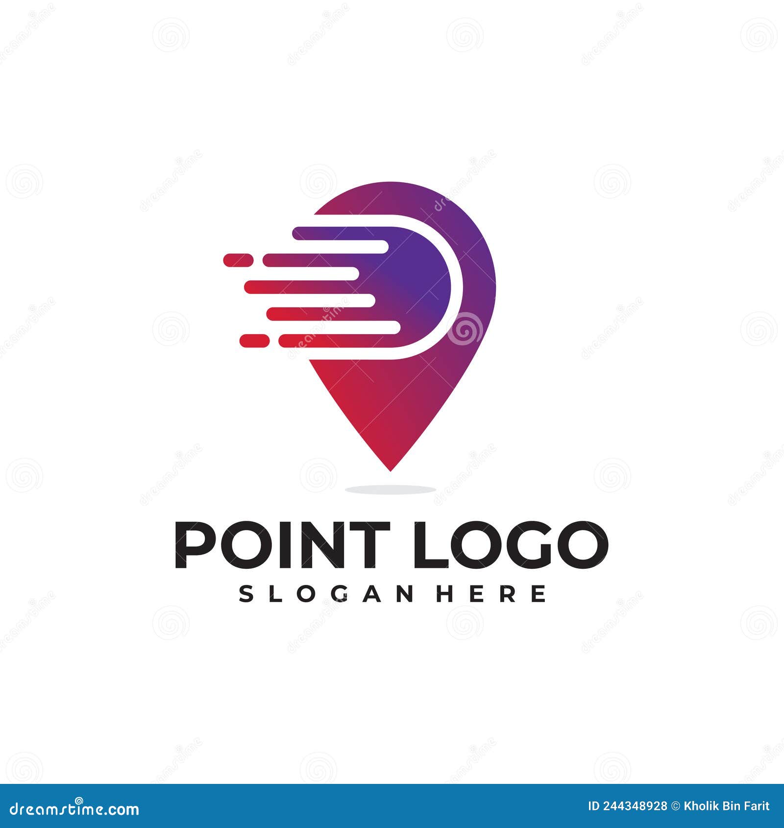 Point Tech Logo Vector Design Template Stock Vector - Illustration of ...