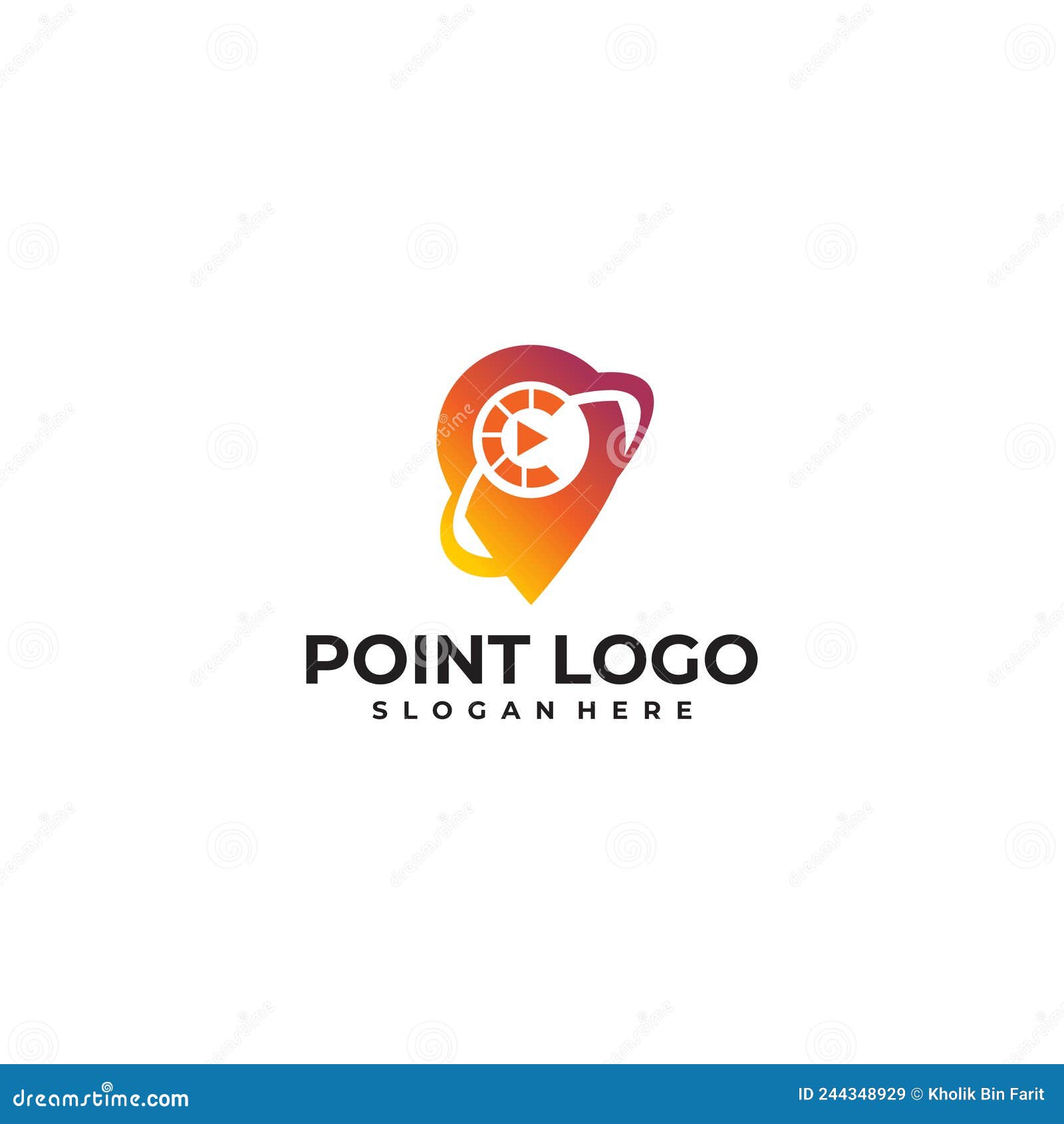 Point Tech Logo Vector Design Template Stock Vector - Illustration of ...
