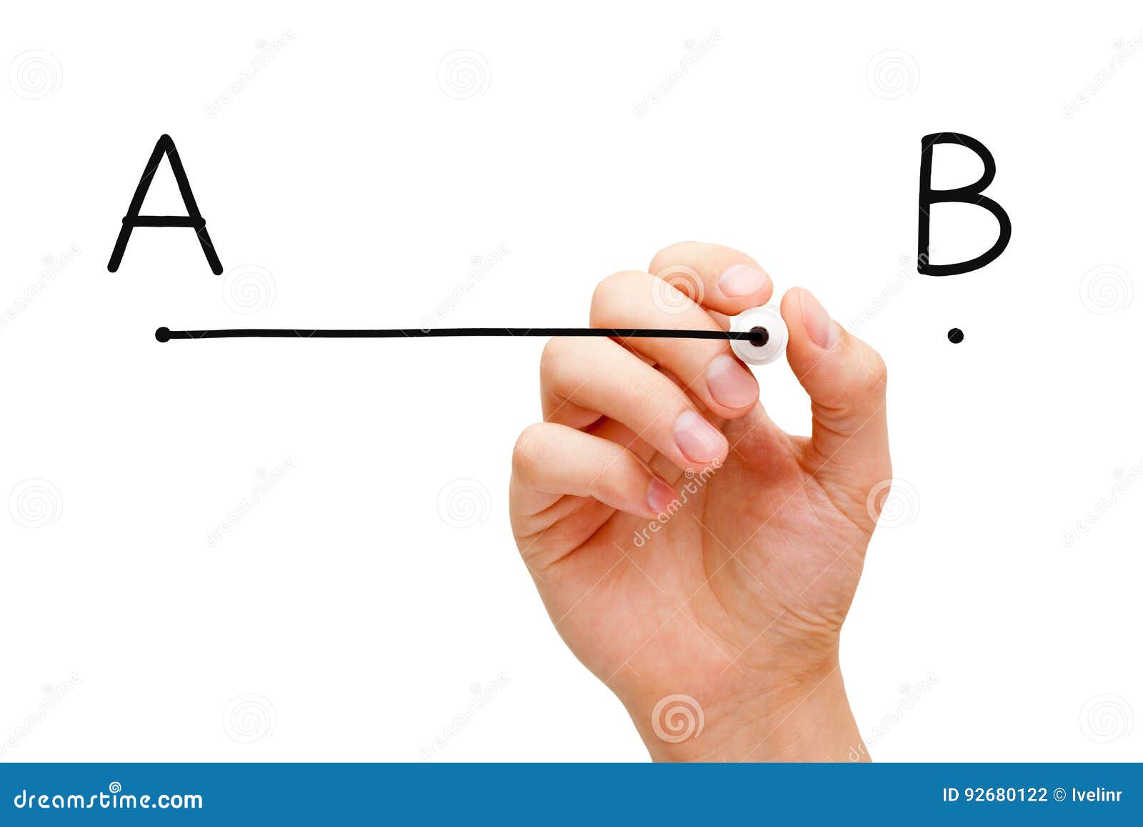 From point a to point B stock photo. Image of logistic - 92680122