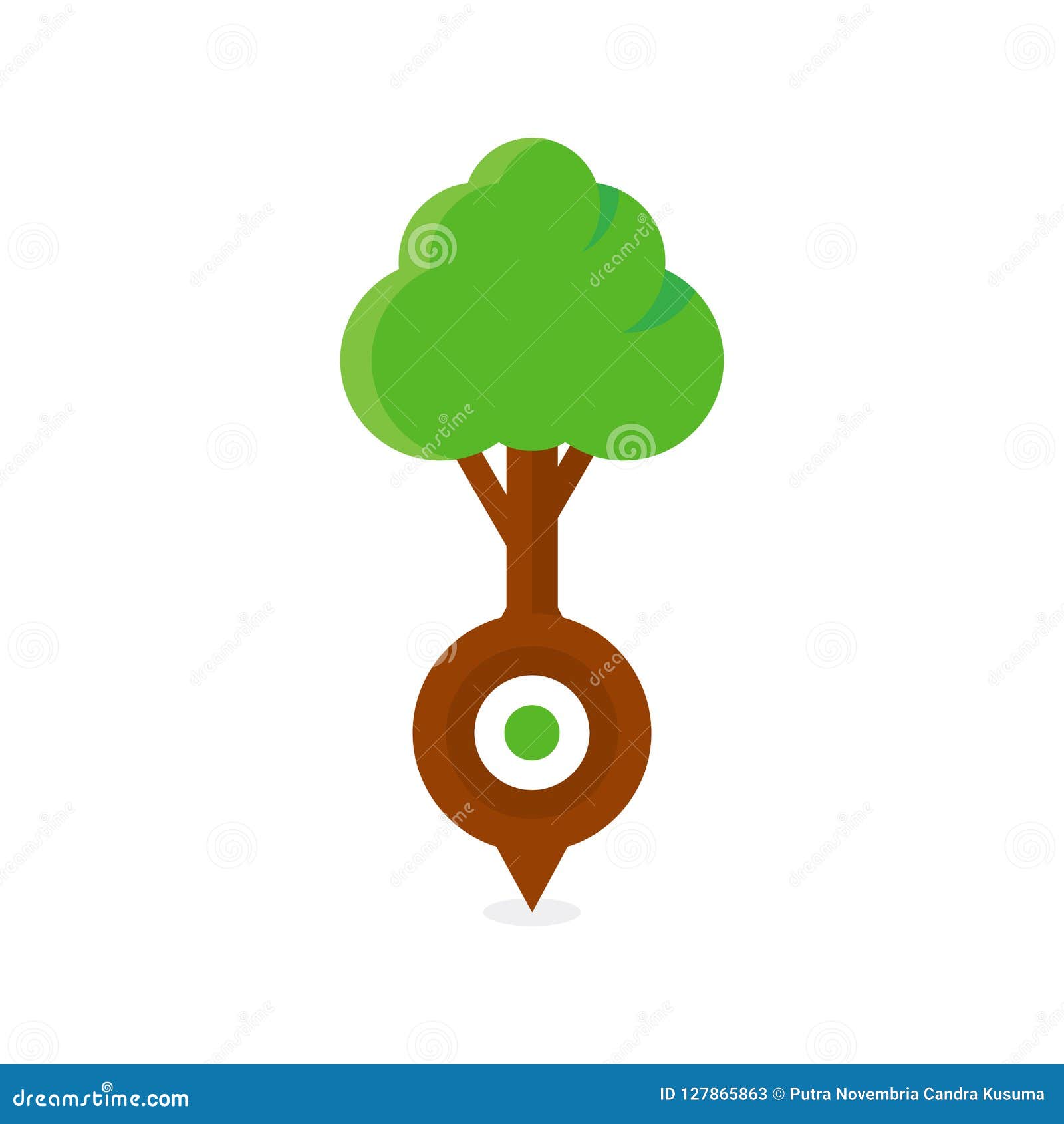 Point Tree Logo Icon Design Stock Vector - Illustration of navigation ...