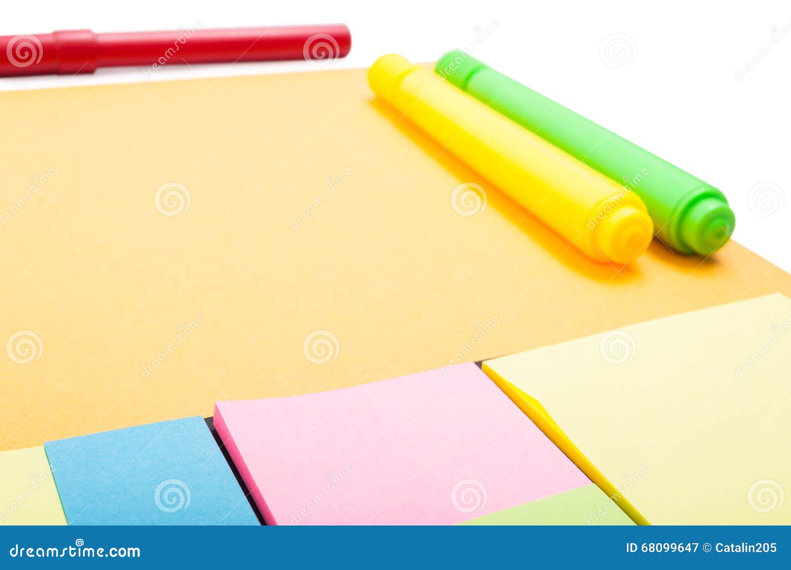 Point of View of Blank Set of Sticky Notes Stock Image - Image of blank ...