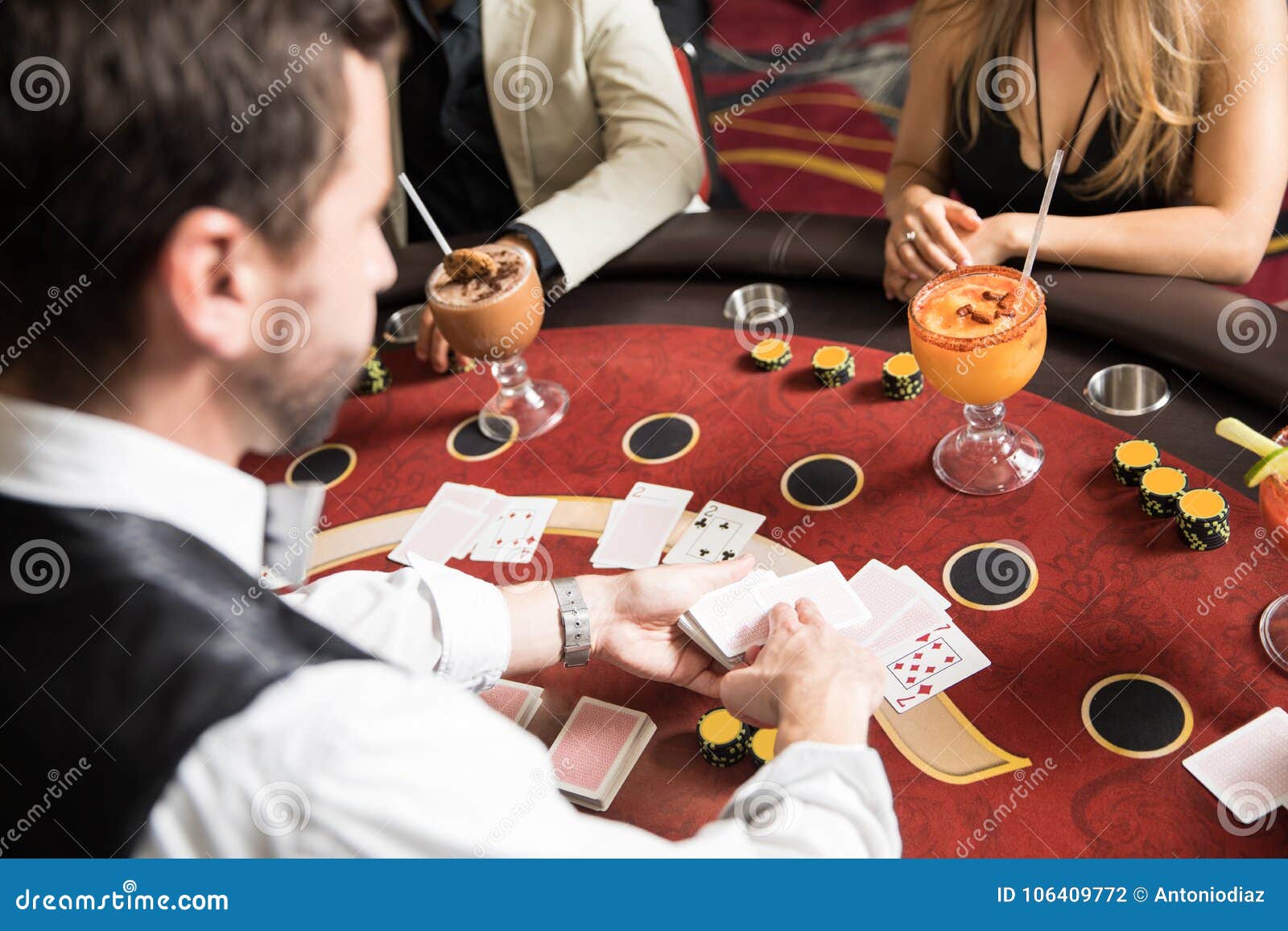 Card Dealer Working in a Casino Stock Photo - Image of people, adult ...