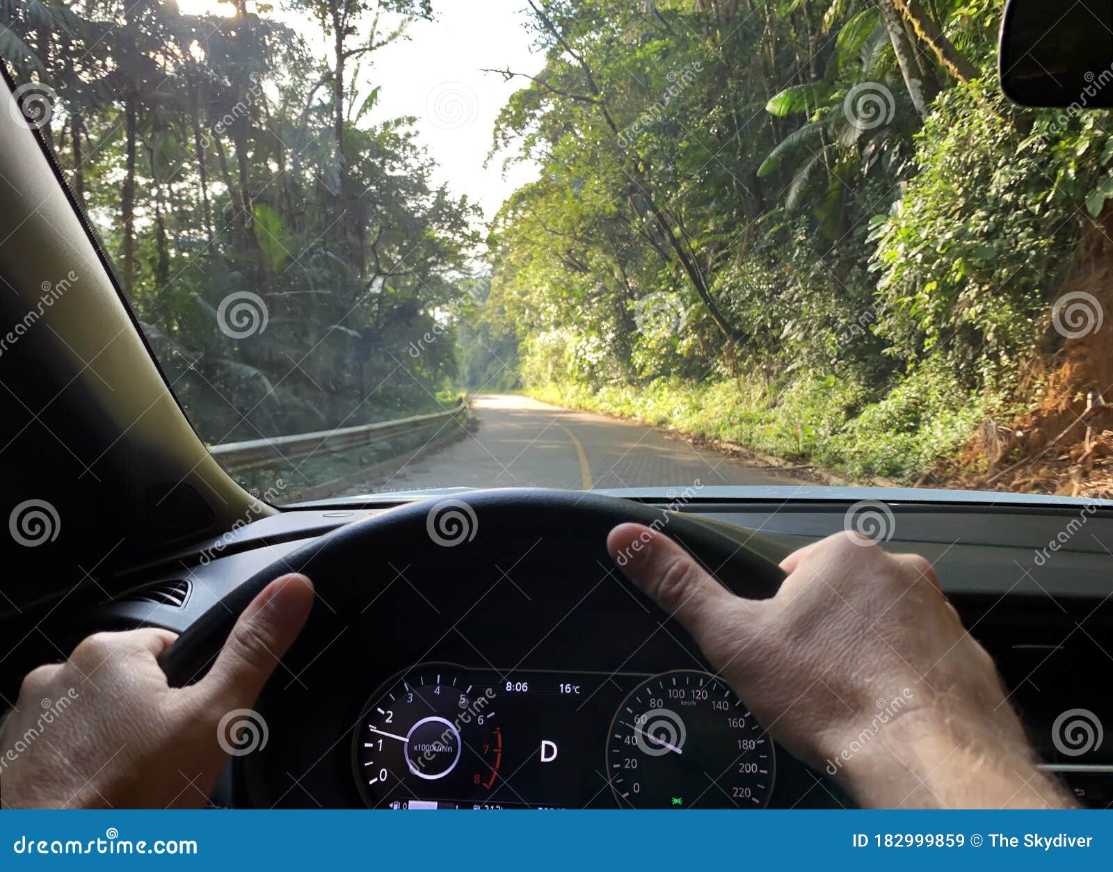 Driver point of view stock image. Image of rural, road - 182999859