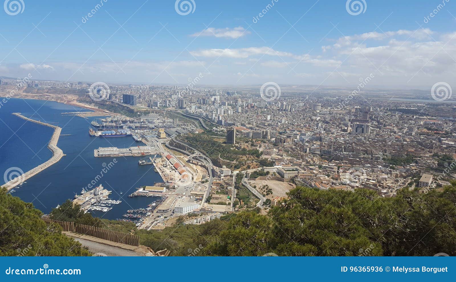 From the Point of View of Oran Stock Photo - Image of algeria, bluesea ...