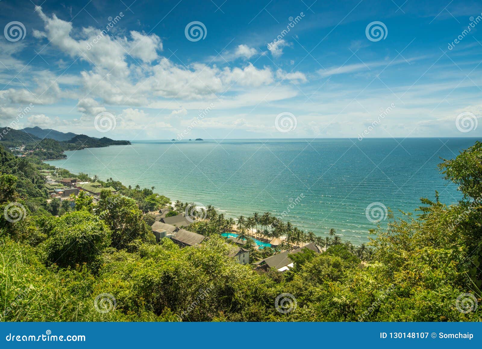 Point View Over Sea at Koh Chang,Thailand Stock Image - Image of ...