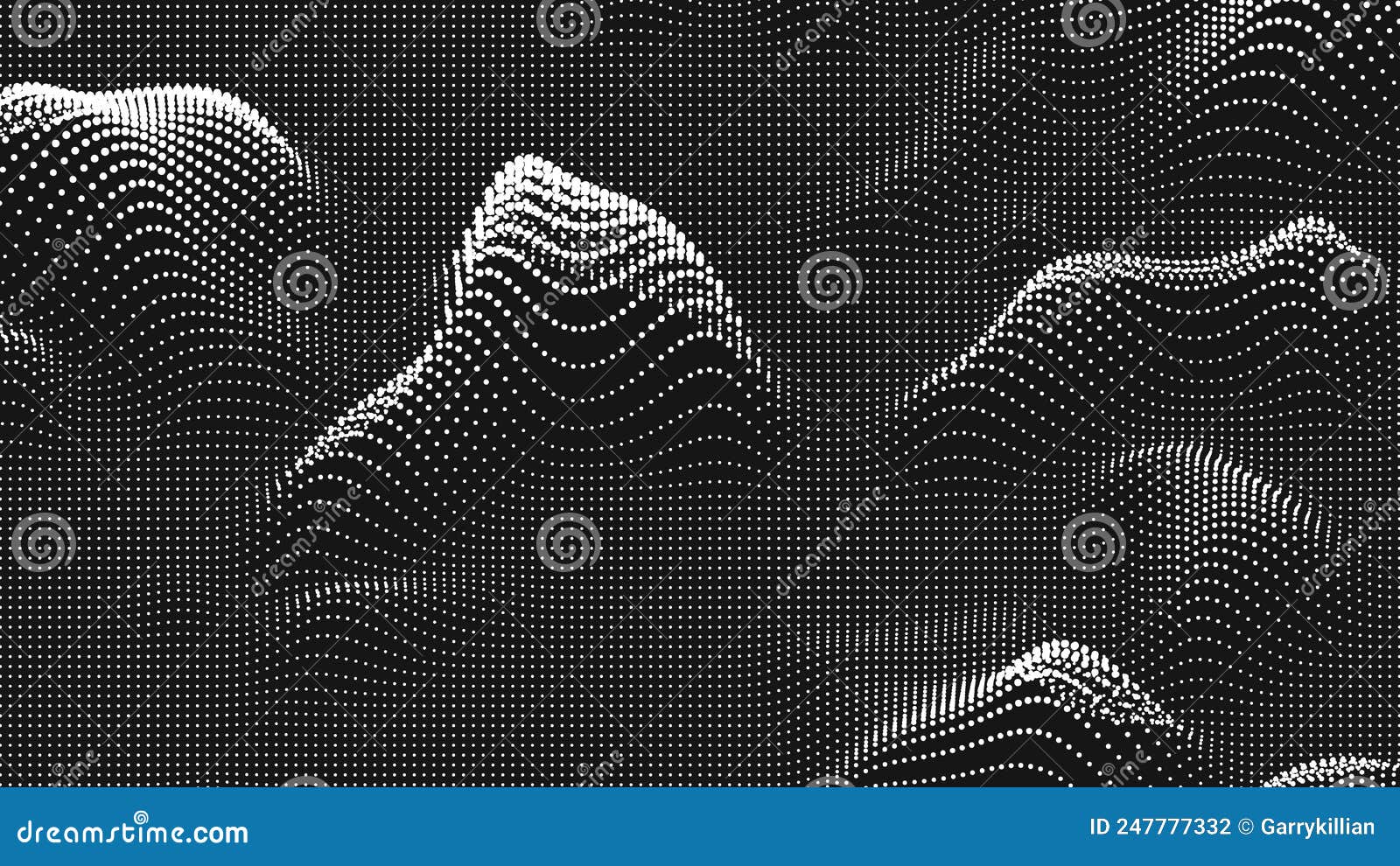 Point Wave Bump Texture. Abstract Dot Background. Technological ...