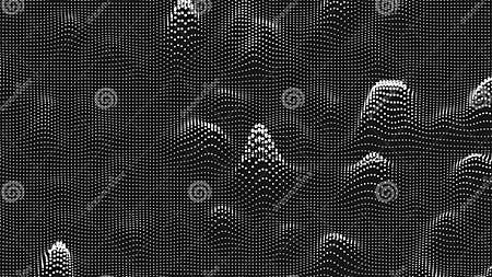 Point Wave Bump Texture. Abstract Dot Background. Technological ...