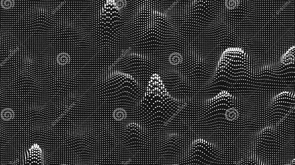 Point Wave Bump Texture. Abstract Dot Background. Technological ...
