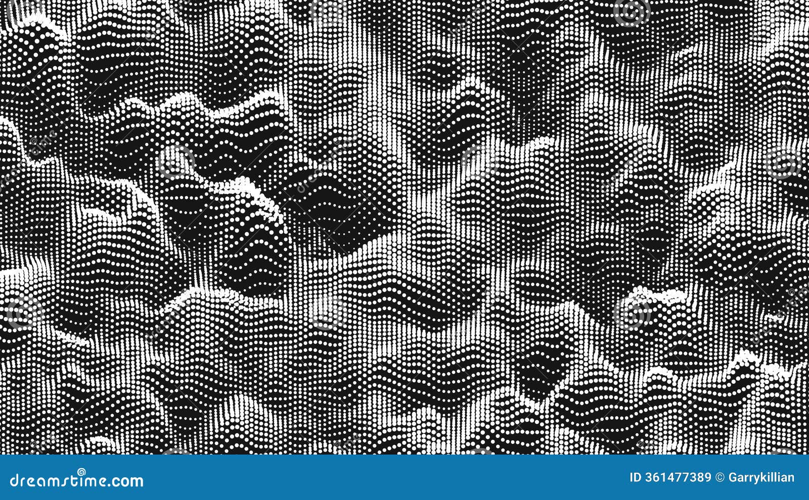 Point Wave Bump Texture. Abstract Dot Background. Technological Cyberspace Background. Vector ...