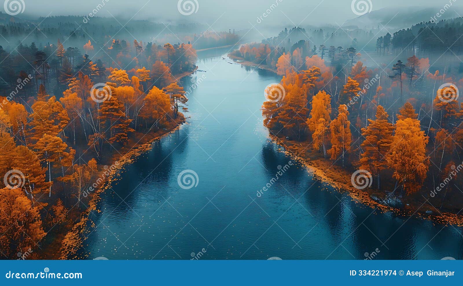 The Point Where Two Rivers Meet Stock Illustration - Illustration of ...