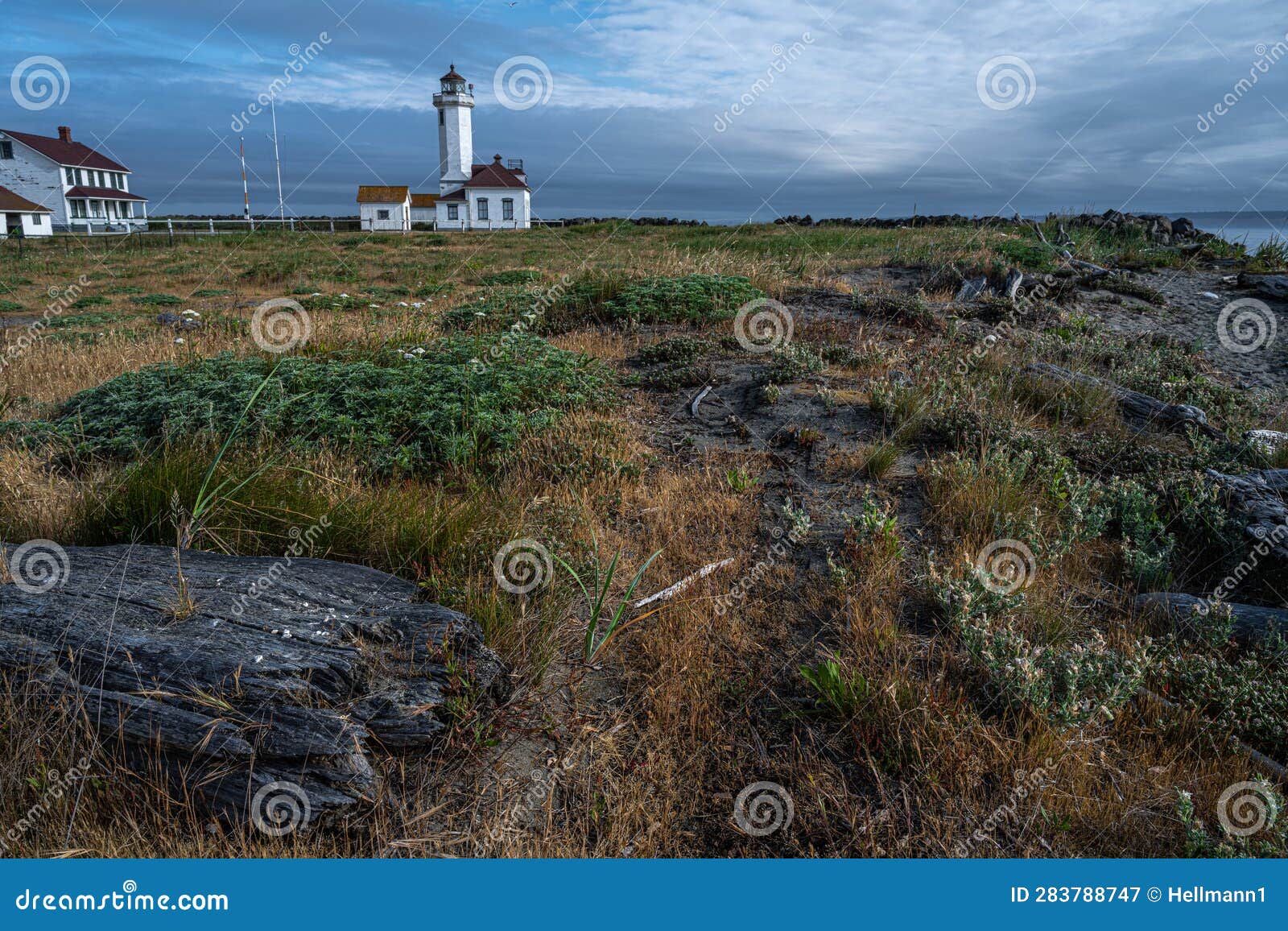 Point Wilson Lighthouse stock image. Image of maritime - 283788747