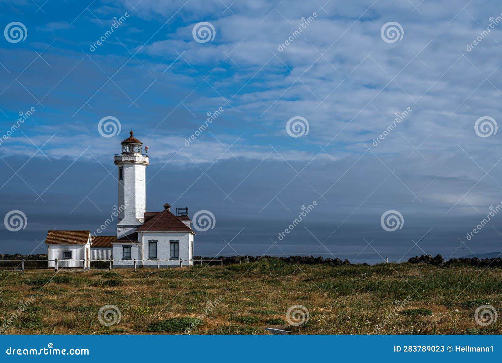 Point Wilson Lighthouse stock image. Image of tower - 283789023