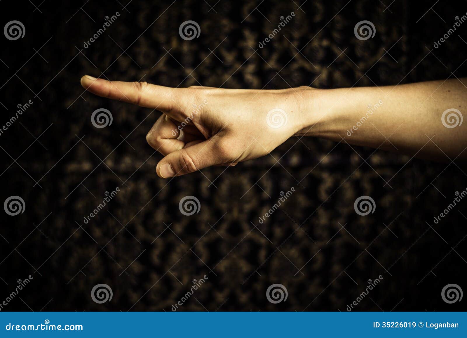 Pointage De La Main De La Femme Image stock - Image du ornemental ...