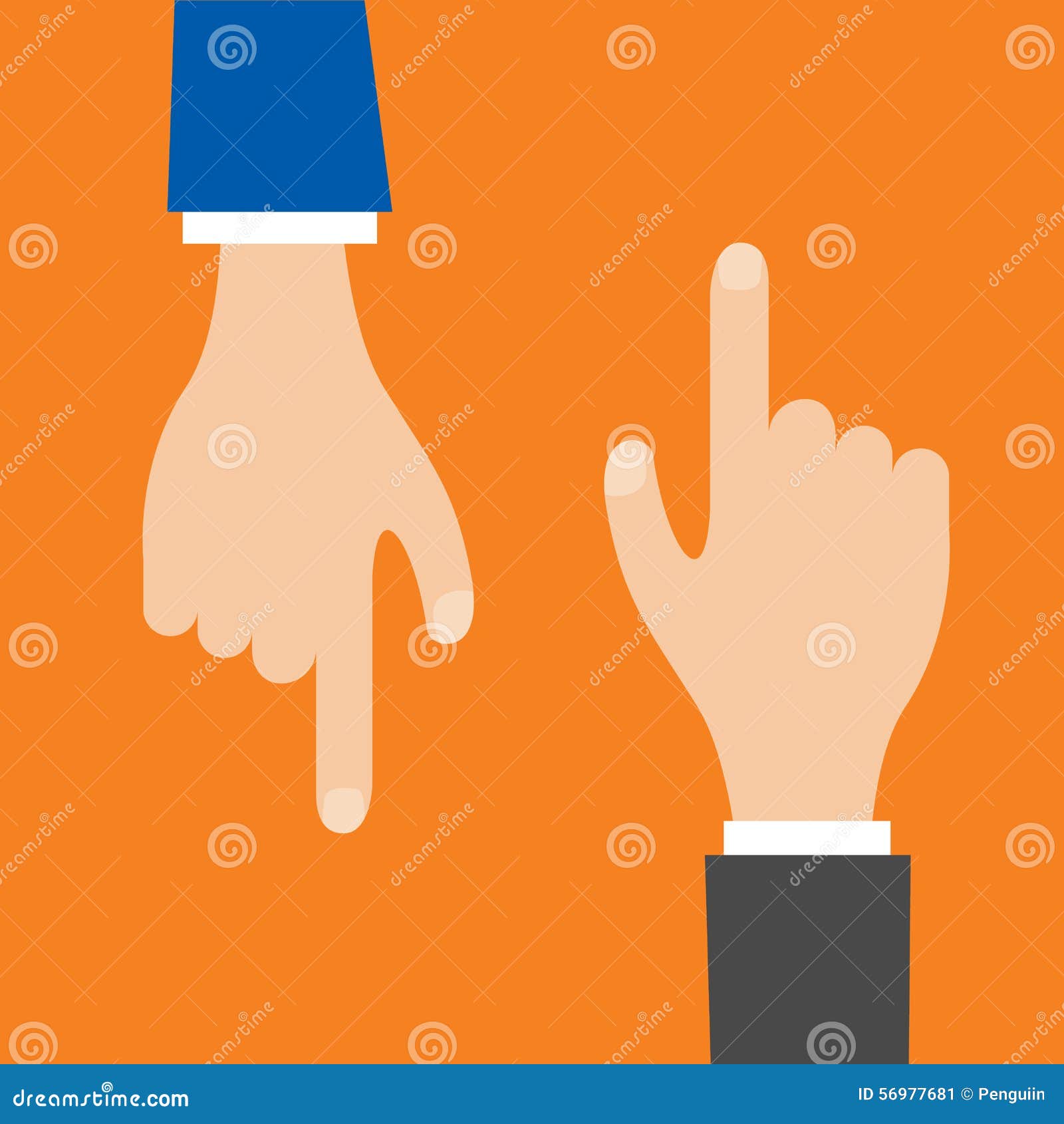 Pointage De La Main Vecteur Conception Plate Illustration de Vecteur ...