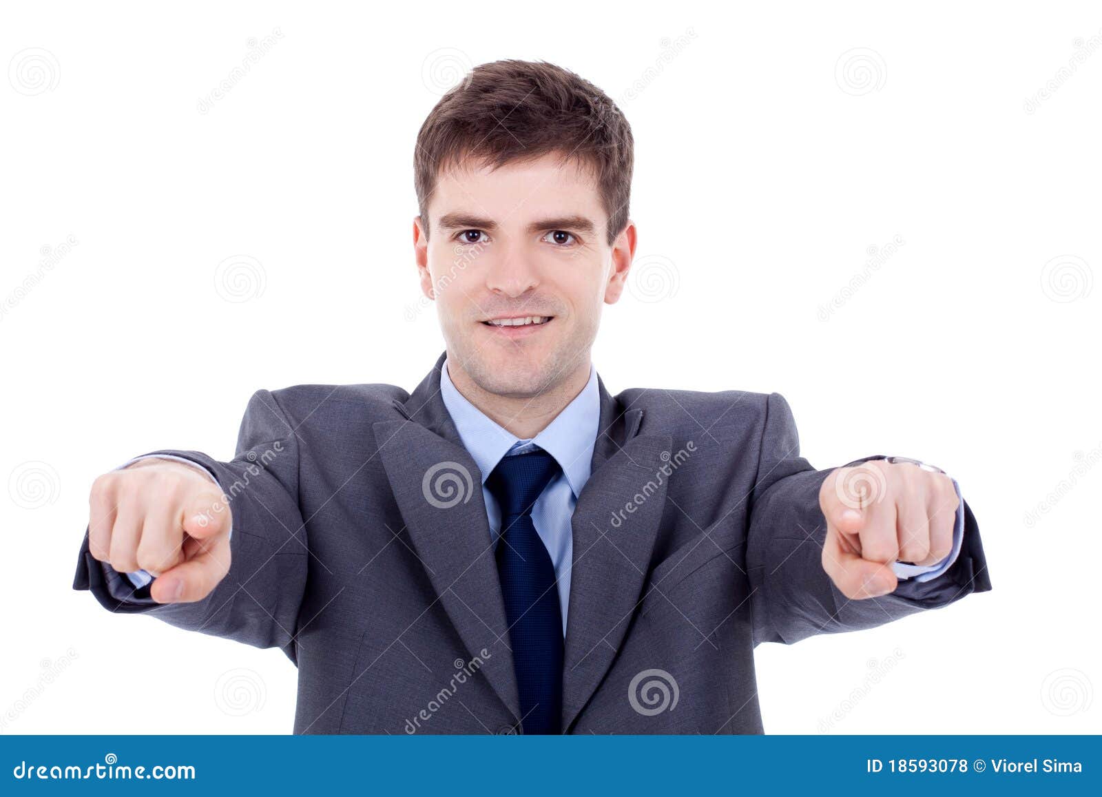 Pointage des doigts photo stock. Image du homme, doigt - 18593078