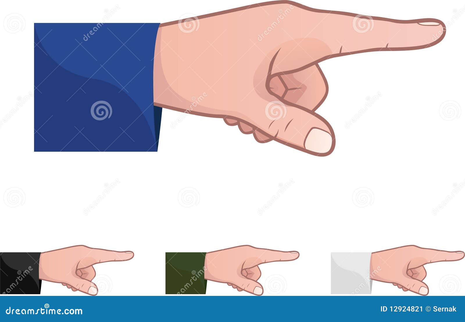 Pointage du doigt illustration de vecteur. Illustration du incrément ...