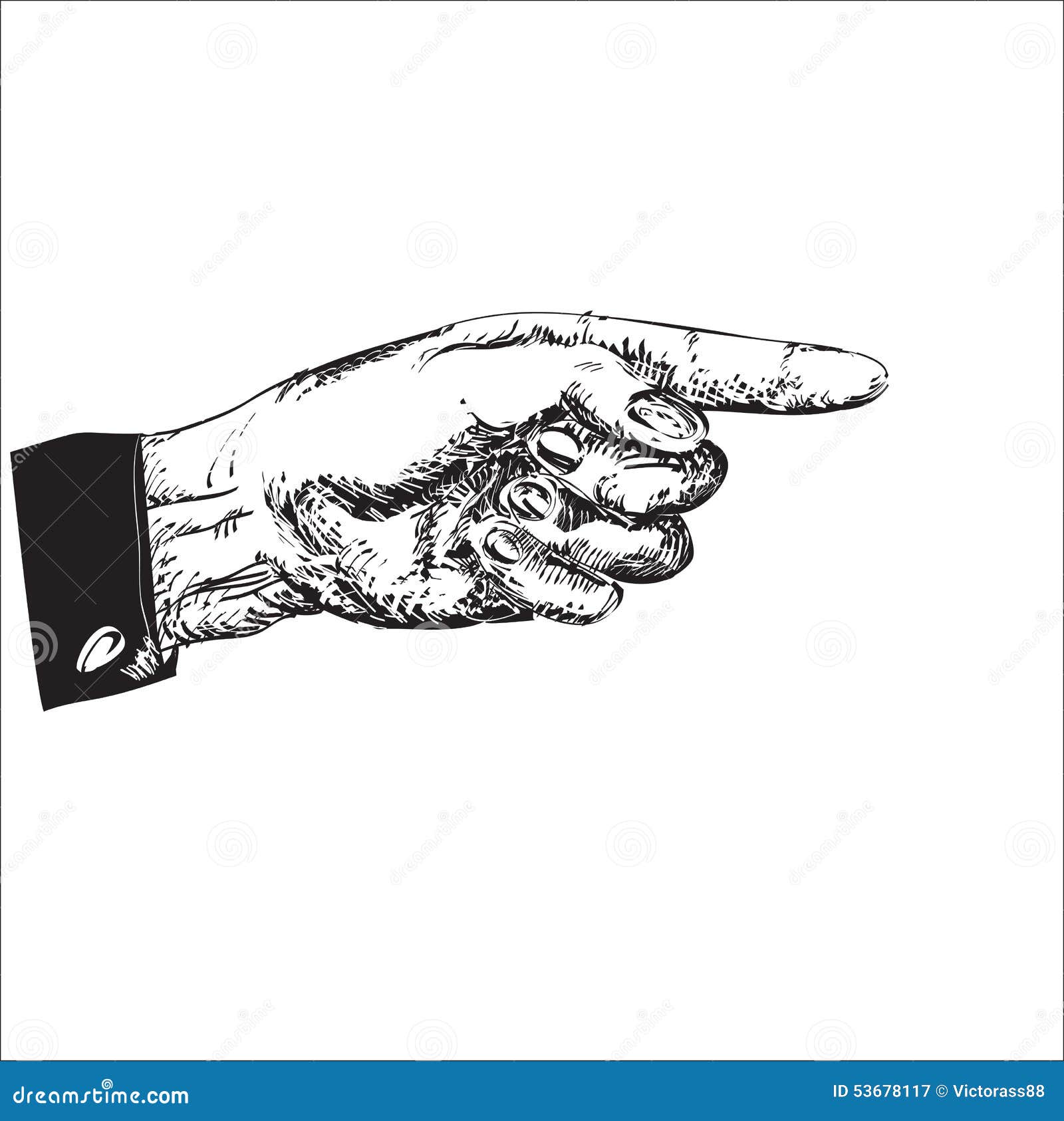 Pointage du doigt illustration de vecteur. Illustration du exposition ...