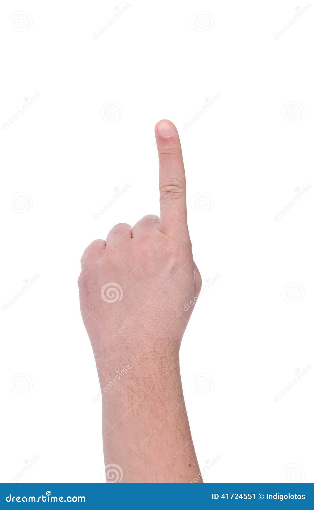 Pointage Du Doigt La Main De L'homme Image stock - Image du numéro ...