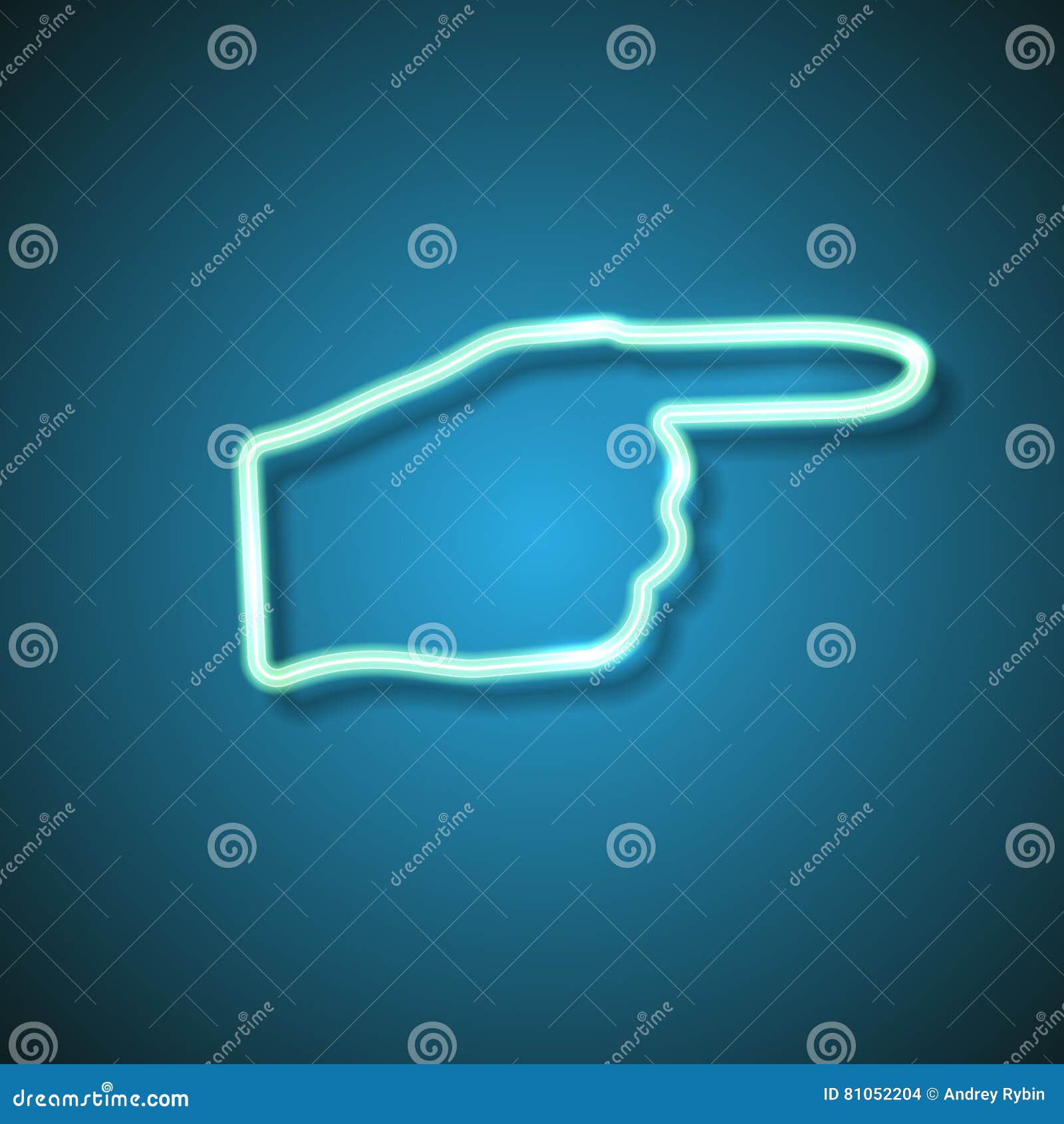 Pointage du geste de doigt illustration de vecteur. Illustration du ...