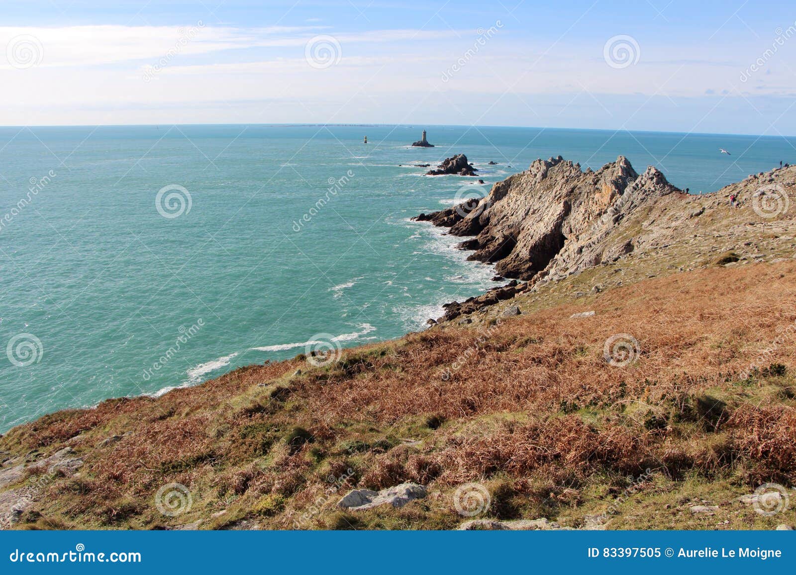 Pointe du Raz in Plogoff stock image. Image of finistere - 83397505