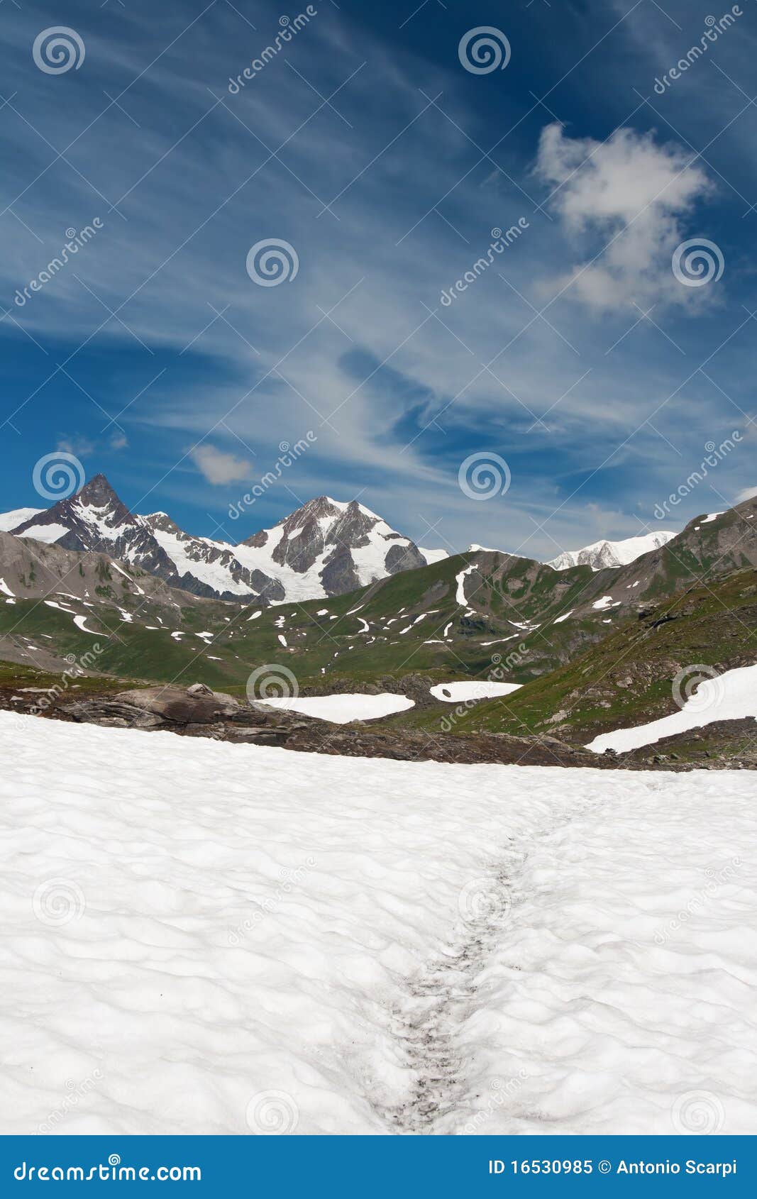 Pointe Rousse pass, Italy stock image. Image of nature - 16530985