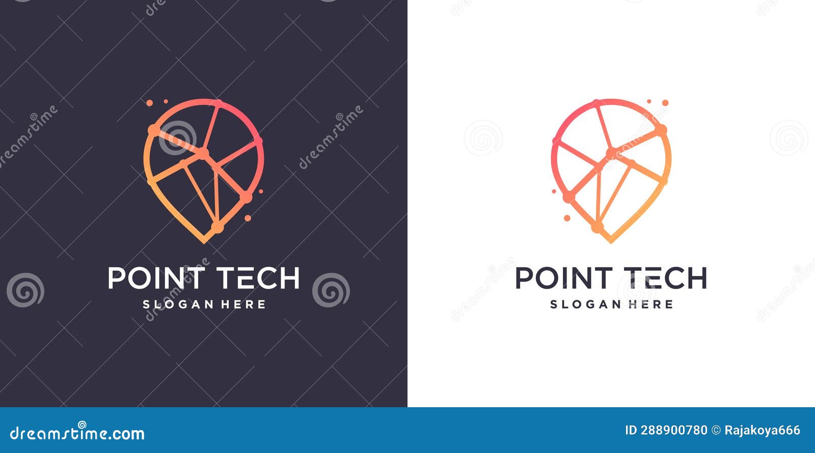Pointech Logo Design with Creative Modern Style Premium Vector Part 1 ...