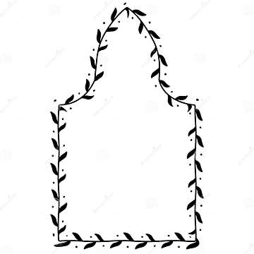Pointed Arch Leaf Frame stock vector. Illustration of card - 279605933