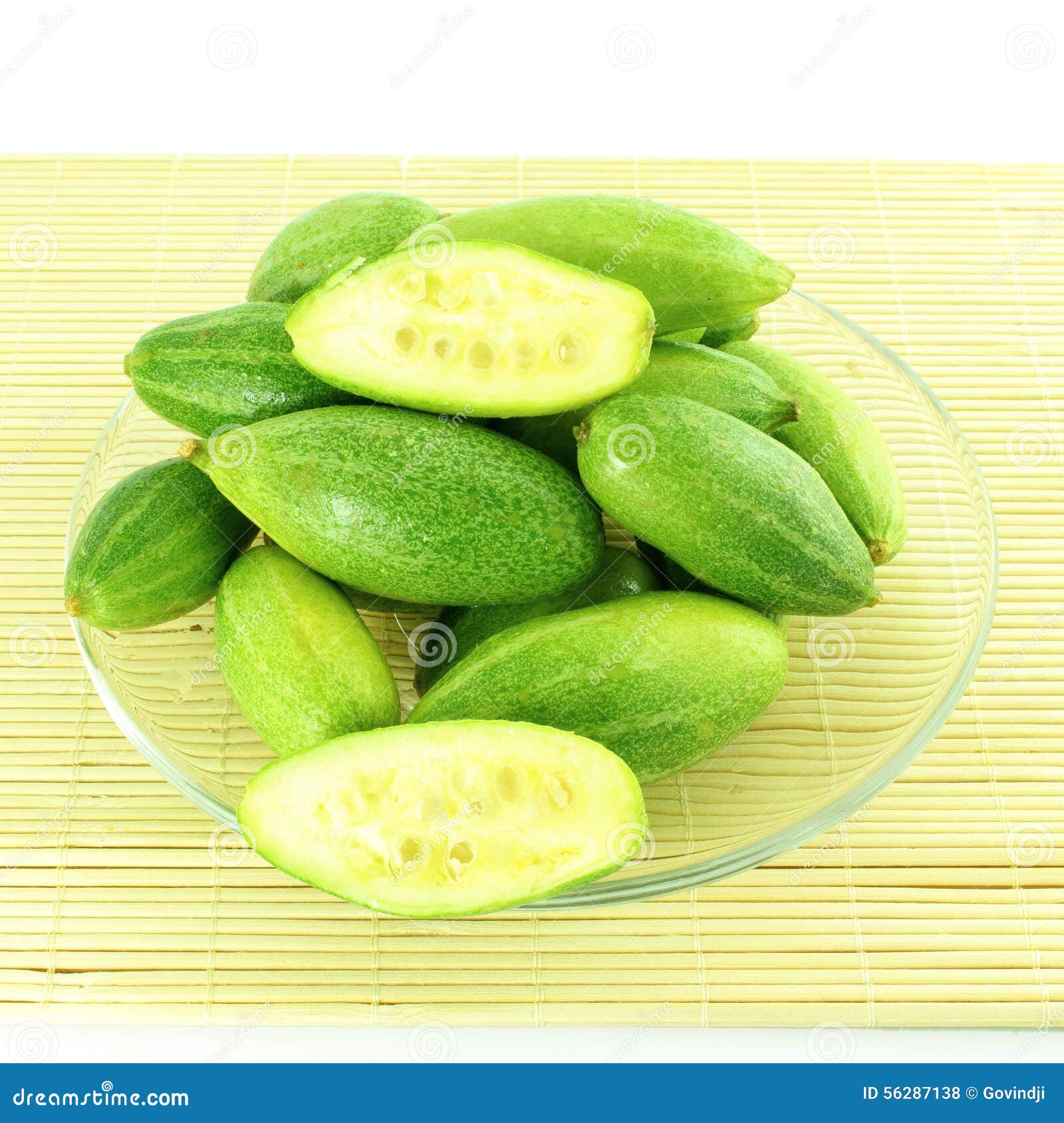 Pointed Gourd Parval in Dish Stock Photo - Image of nursery, dietary ...