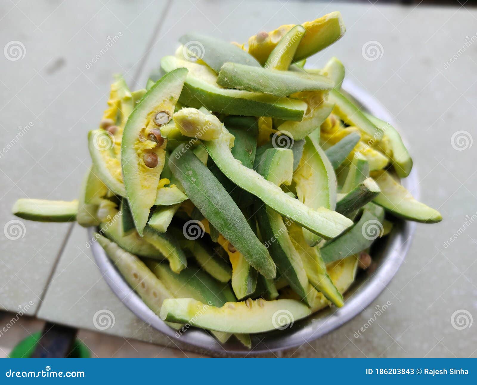 Pointed Guard Cut into Pieces Kept in a Bowl Stock Image - Image of ...