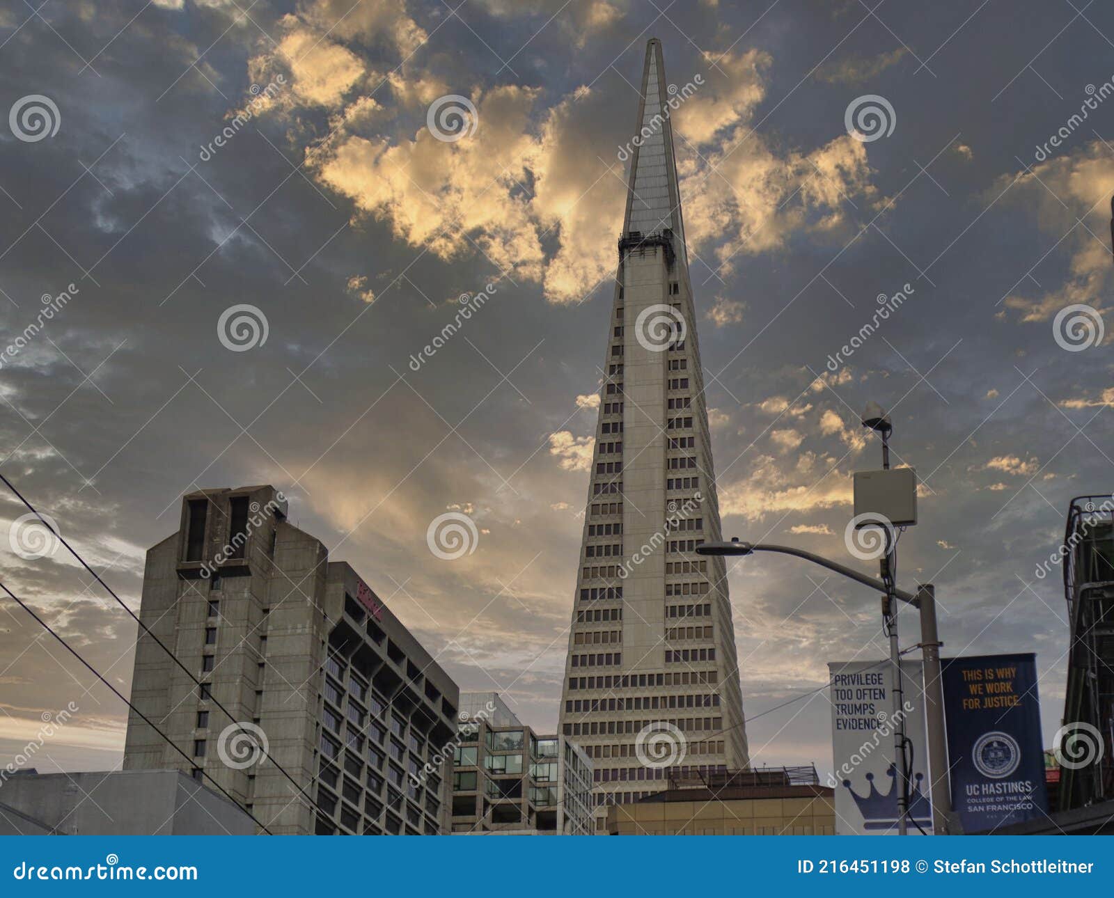 A Pointed Skyscraper in the City at Summer Editorial Stock Photo ...