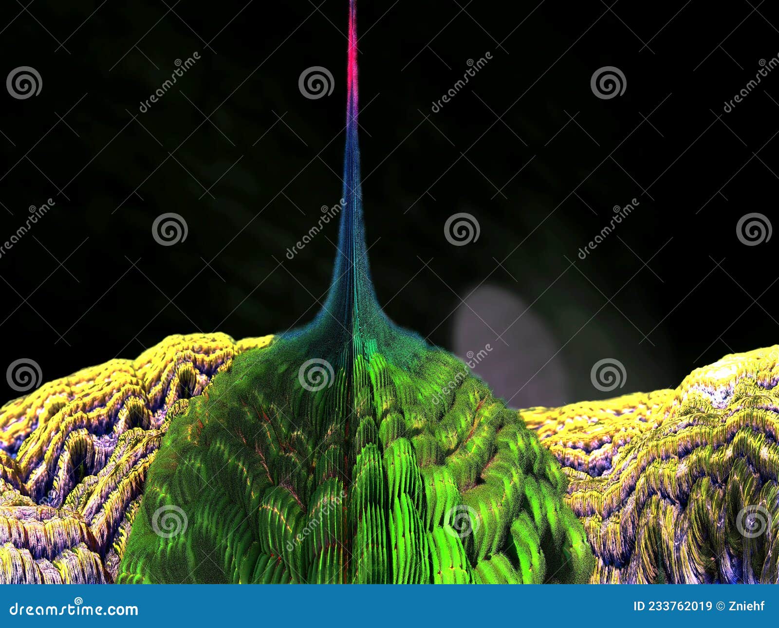 Pointed Spike, Computer Graphics from Fractals, 3d Fractal Graphic ...