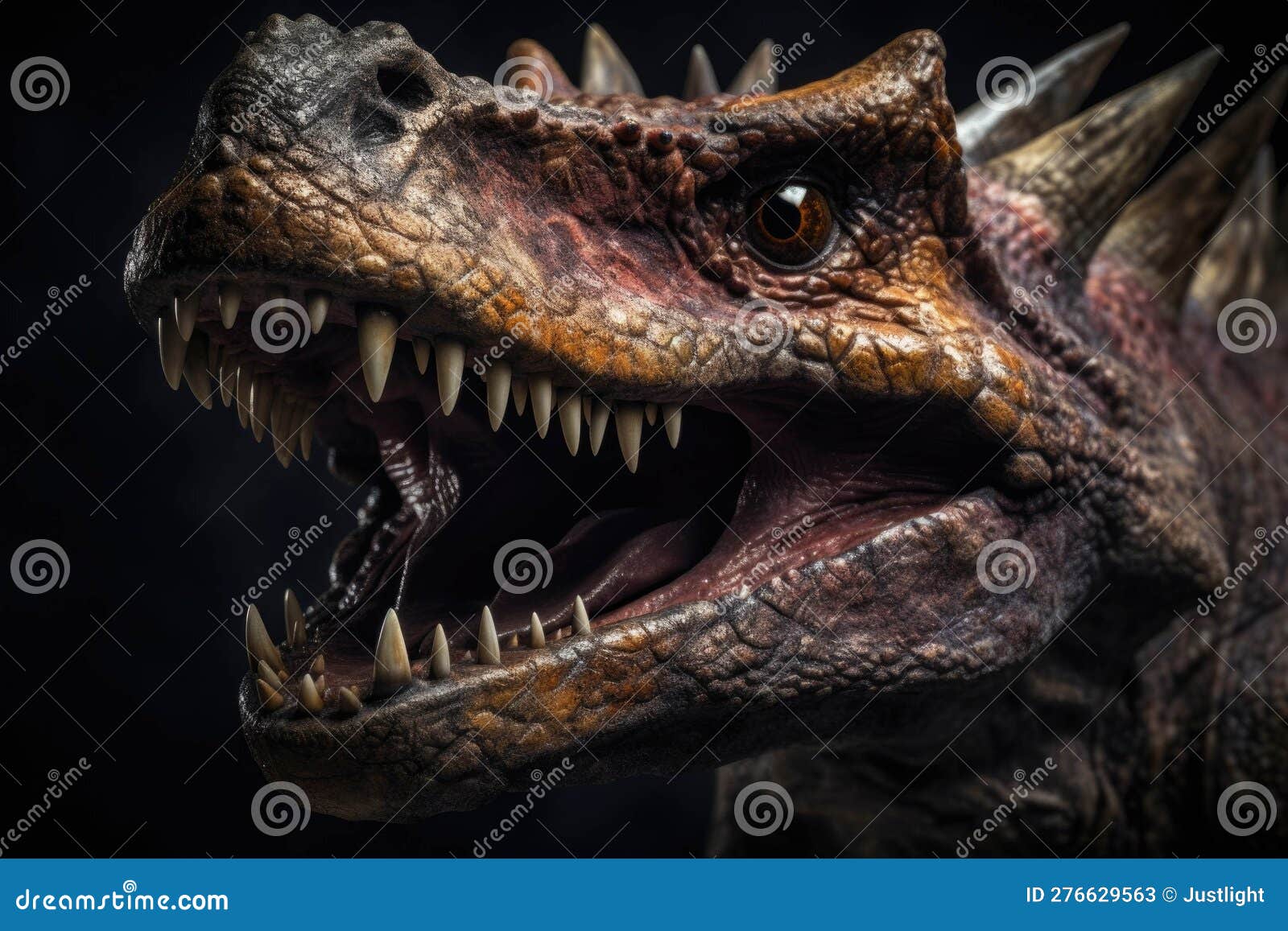 Pointed and Vicious Dinosaur Teeth that Can Crunch and Gnash. AI ...