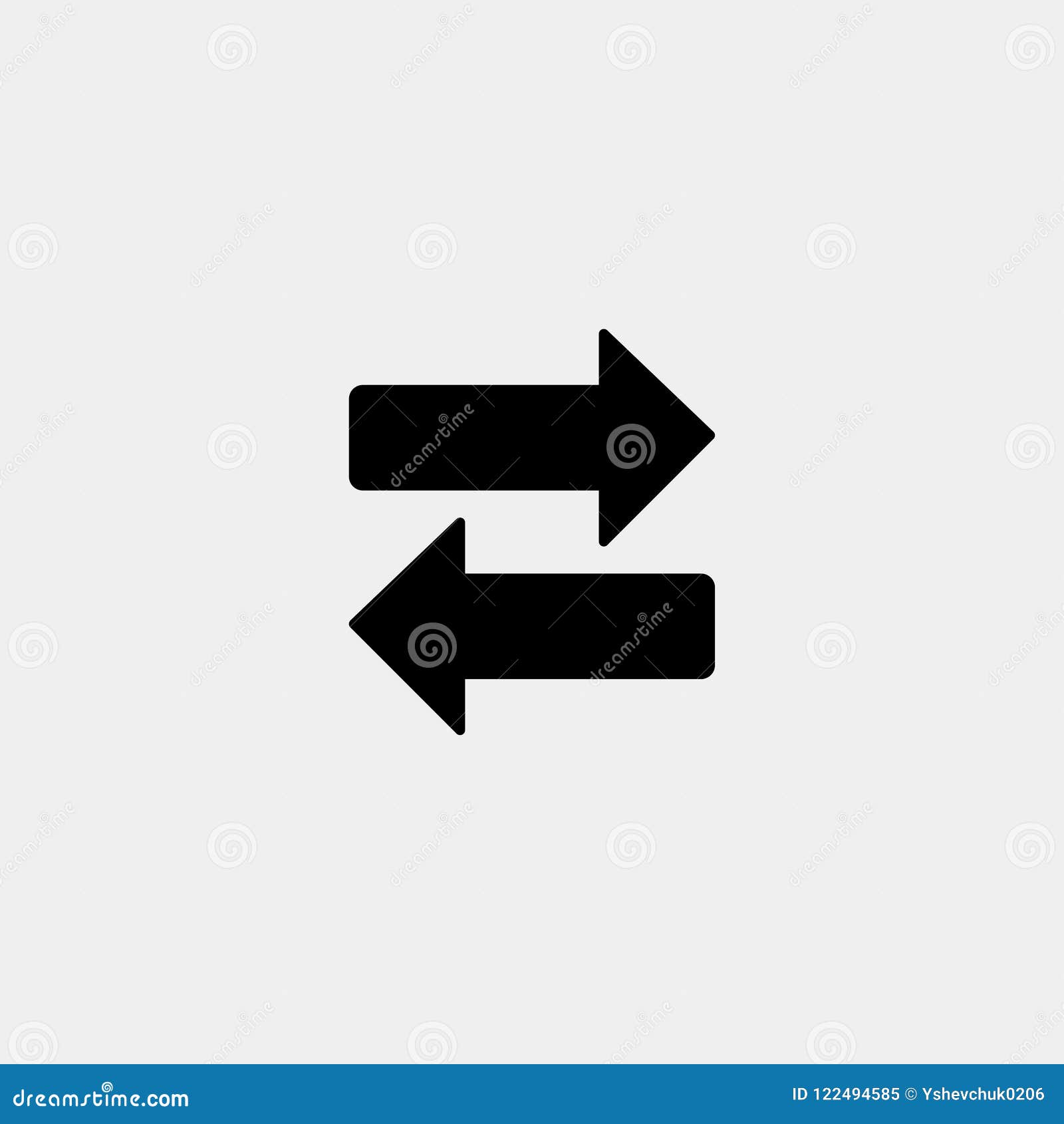 Pointer, arrow sign stock vector. Illustration of internet - 122494585