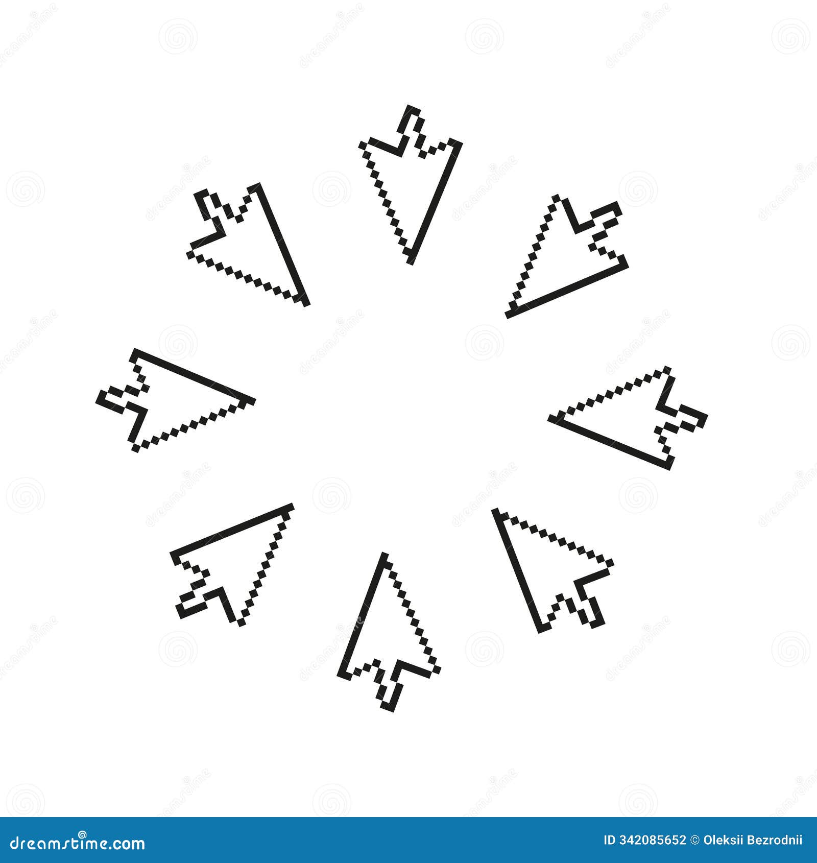 Pointer circle frame. stock illustration. Illustration of frame - 342085652