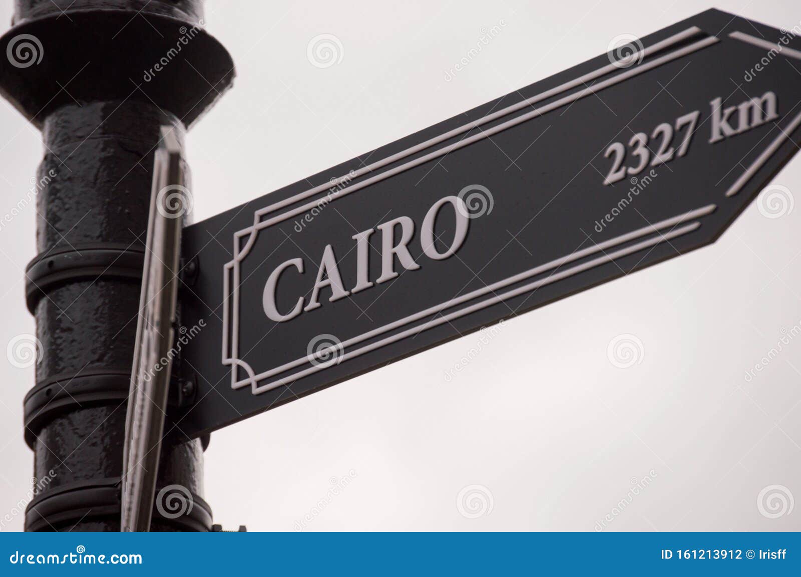 Pointer Cities on the Post, Cairo, Egypt Stock Photo - Image of black ...