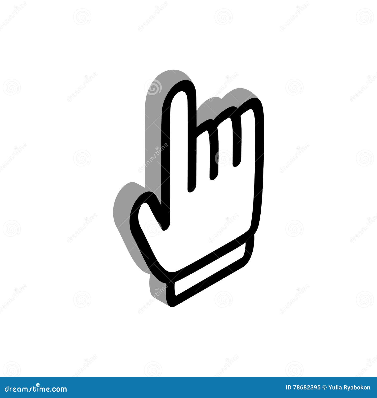 Pointer Computer Mouse Icons Set, Cartoon Style Vector Illustration ...