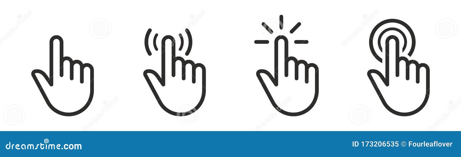 Mouse Pointing Hand Stock Illustrations – 1,771 Mouse Pointing Hand ...