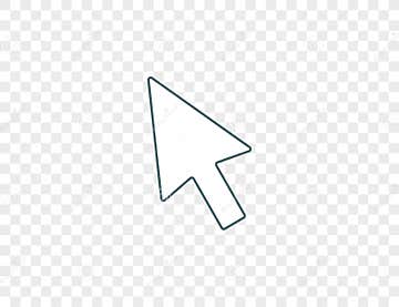 Pointer, Cursor, Arrow Icon on Transparent Background. Vector ...