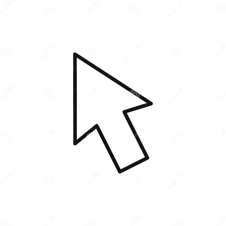 Pointer Cursor Icon Ideal for Digital Navigation and Interfaces Stock ...
