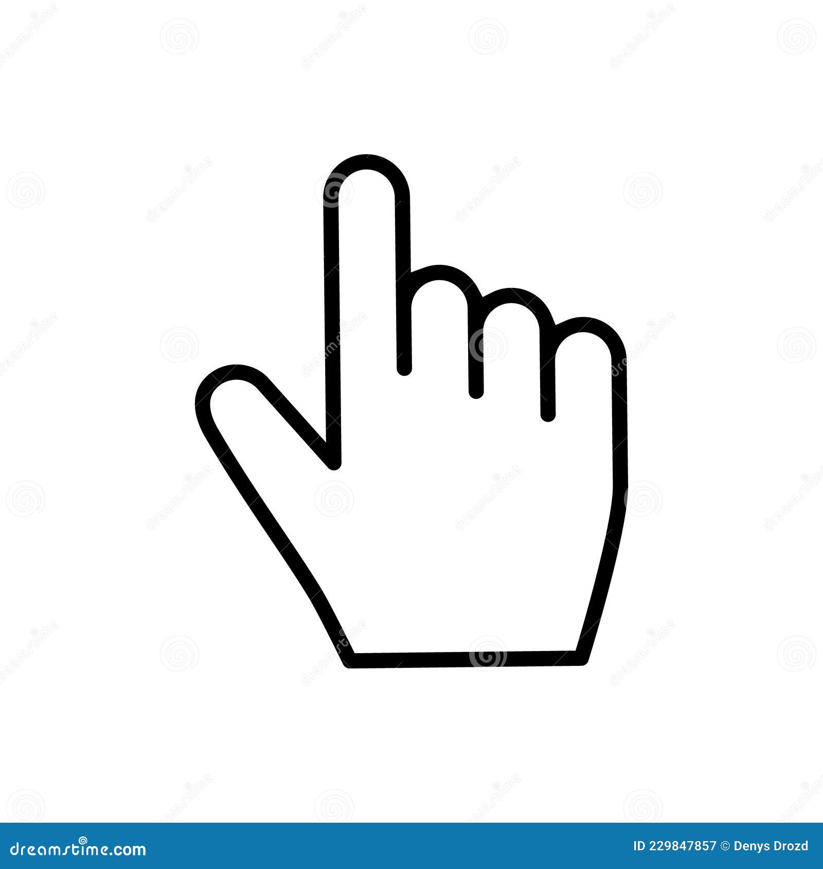 Pointer Cursor Mouse Vector Icon. Clicking Cursor Illustration Sign ...